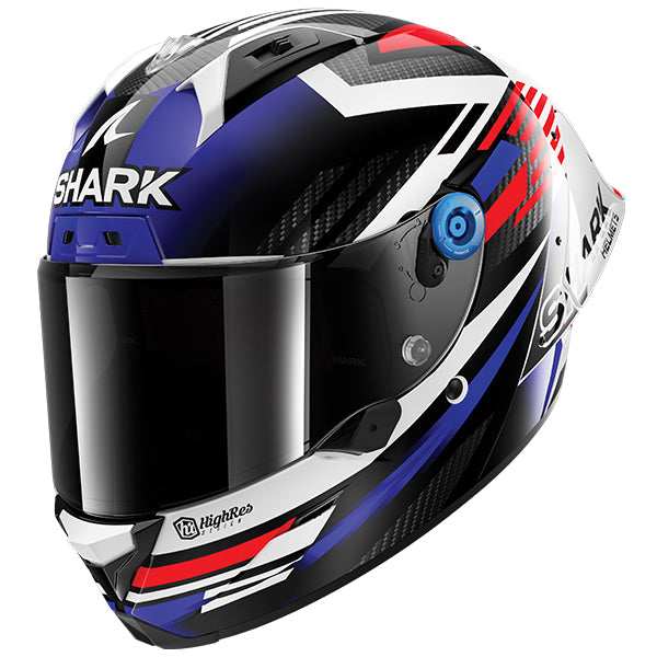 Shark Aeron-GP FIM Racing Firstlap Carbon - Blue / Red / White – Ryder ...