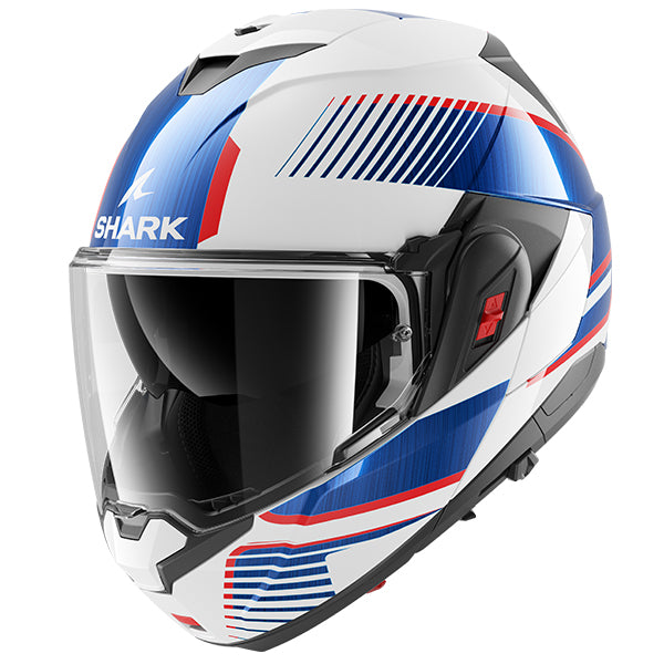 Shark OXO Sikter - White / Blue / Red – Ryder Motorcycles