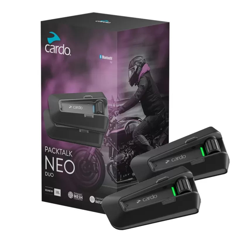 Cardo Packtalk Neo Mesh Intercom - Duo (2 Intercom Units) – Ryder ...